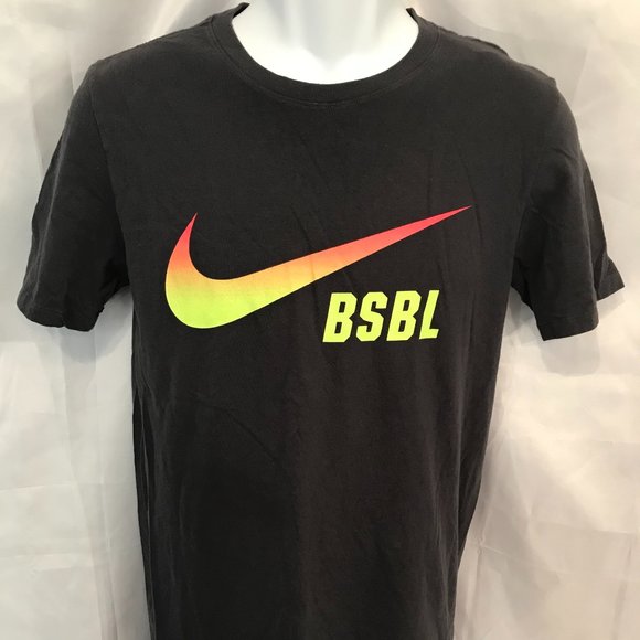Nike | Shirts | Nike Bsbl Lighted Graphics Design Sport Tee Shirt ...